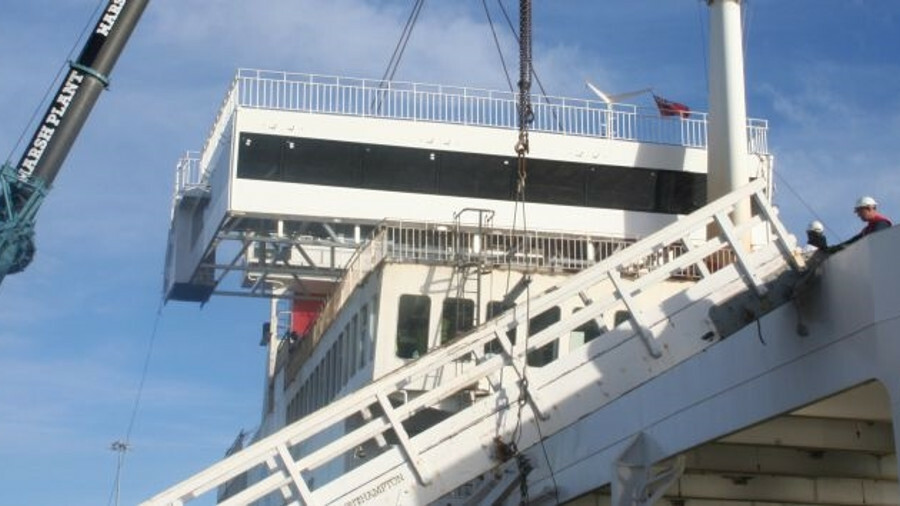 Riviera - News Content Hub - £3M refit of Red Funnel ropax is underway