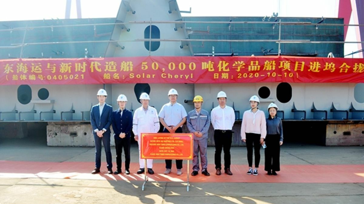 Riviera - News Content Hub - Keel laid for first of eight MR tankers ...