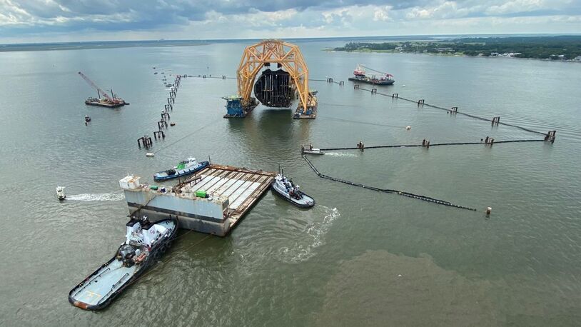 Riviera - News Content Hub - Golden Ray wreck section three tow underway