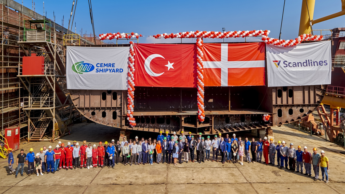 Riviera - News Content Hub - Scandlines marks keel laying for zero ...
