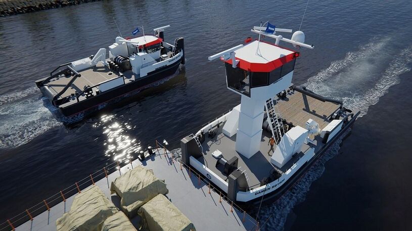 Riviera - News Content Hub - Damen unveils sustainable pusher tug