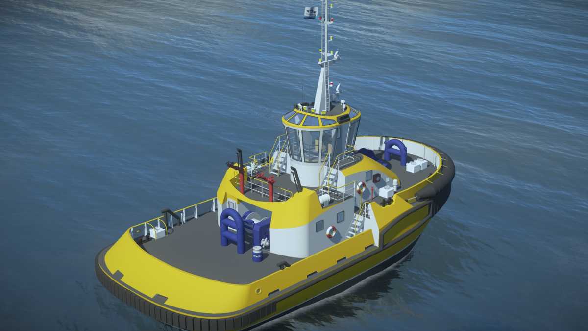 Riviera - News Content Hub - UK team design all-electric ASD tugboat
