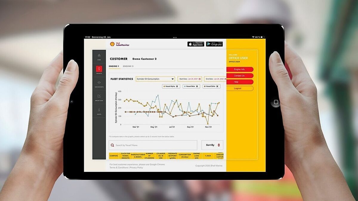 Riviera - News Content Hub - Kongsberg and Shell launch lube monitoring app
