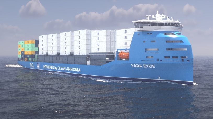 Riviera - News Content Hub - World's first ammonia-powered box ship ...