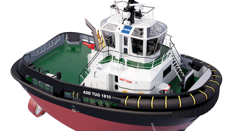 Riviera - News Content Hub - Damen unveils new compact harbour tug design