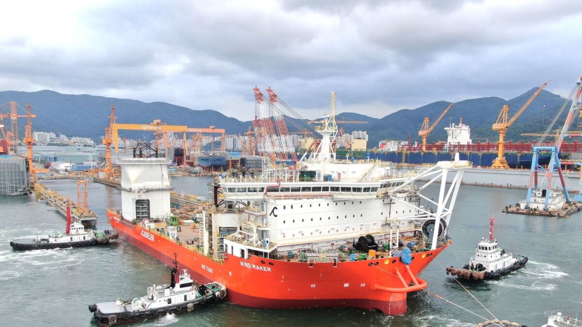 Riviera - News Content Hub - Cadeler’s first M-class installation vessel launched