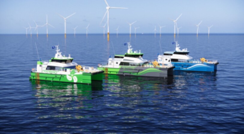 Riviera - News Content Hub - All-electric crew transfer vessel design ...