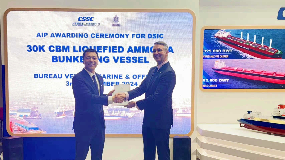 Riviera - News Content Hub - Dalian Shipbuilding’s ammonia bunkering ...