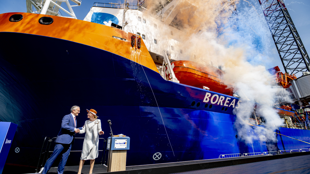Riviera - News Content Hub - Van Oord holds naming ceremony for Boreas, world’s largest wind ...